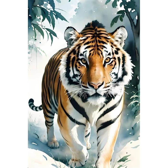 Animaux Tigres Diamond Painting Adulte, Diamond Painting Enfant, 5D Diy ...