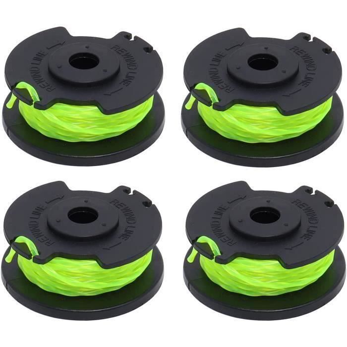 FINE-Lot de 4 Bobine de fil de rechange pour débroussailleuse Ryobi RAC143 RLT36B33 et RY36LT33A ...
