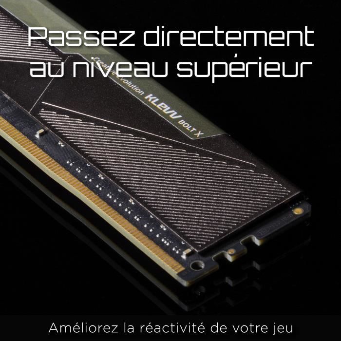 KLEVV BOLT X - Mémoire PC RAM - 16Go (1x16Go) - 3200 MHz - CAS 16 ...