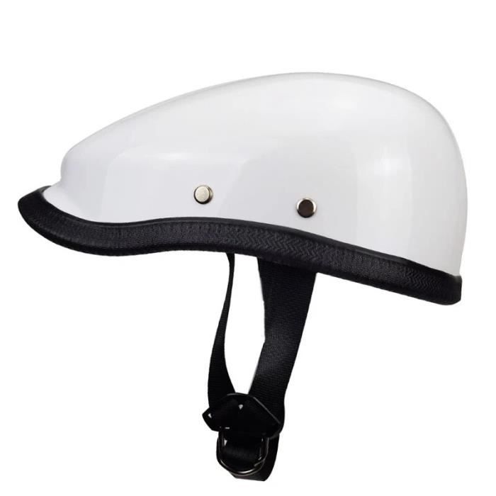 Casque de moto en cuir allemand,casque de moto vintage,visage ouvert ...