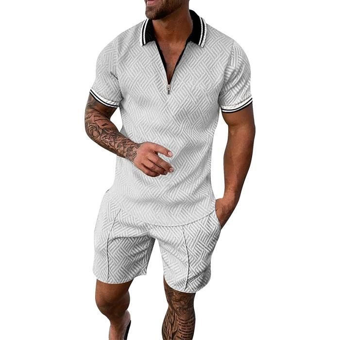 Ensemble Tee Shirts Et Short pour Hommes 2 PièCes Hommes D'été ...