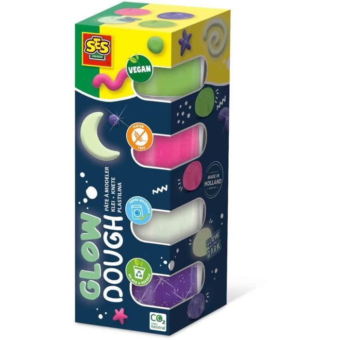 Pâte à modeler Feel good - Brillant (4x90gr) - SES CREATIVE - Cdiscount ...