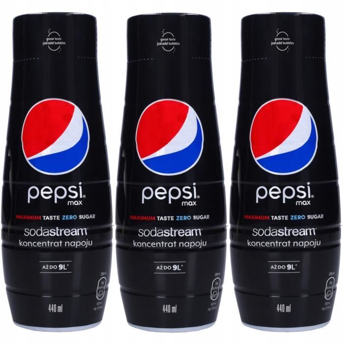 SET 3x PEPSI MAX 440 ml SIROP POUR SATURATEUR SODASTREAM CONCENTRE ...
