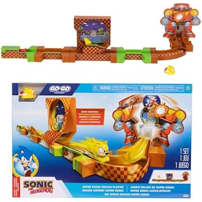 Sonic The Hedgehog Go Go Racers Deluxe Ensemble de jeu avec figurine ...