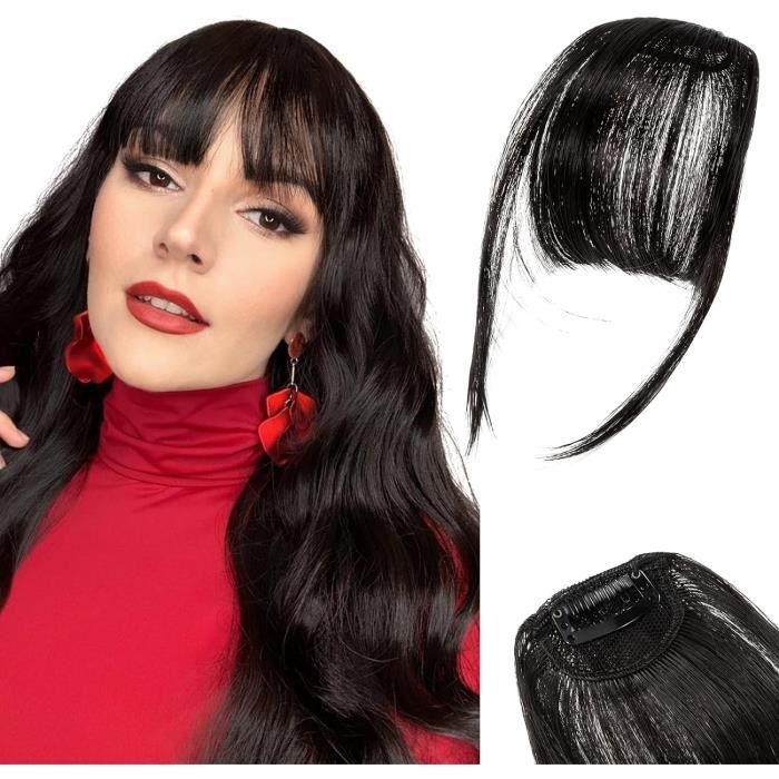 2Pcs Frange à Clips Frange a Clip Cheveux Naturel Extension,Frange a ...