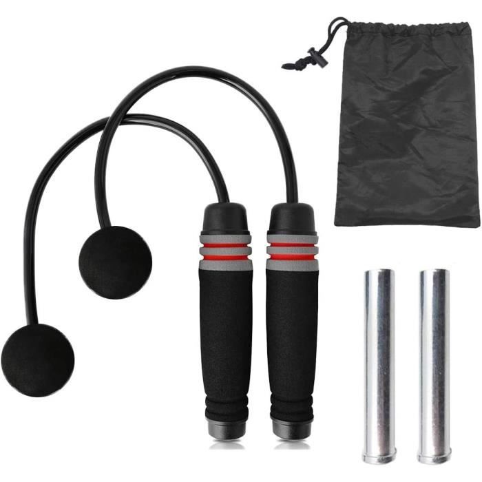 Corde à Sauter Sport Corde à Sauter sans Fil Réglable avec Bloc de ...