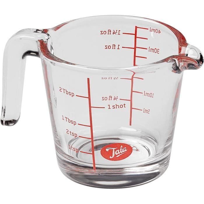 Tala 10A26012 Mini verre doseur en verre Transparent 40 ml270 ...