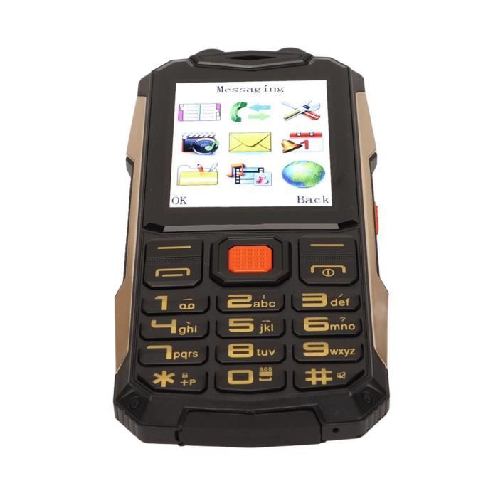 Téléphone portable pour personnes âgées TBEST - Blanc - 2,8 pouces ...
