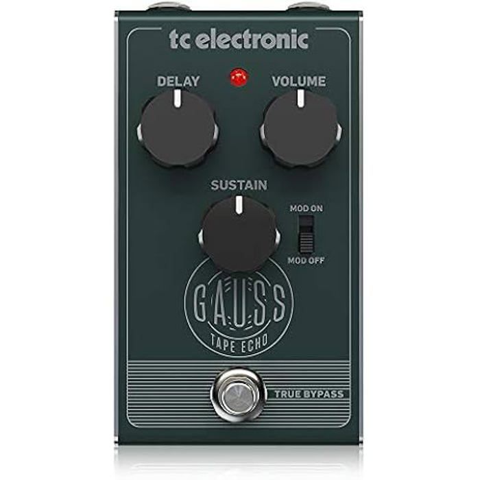 Pédale d'écho - TC Electronic - GAUSS TAPE ECHO - Contrôle intuitif ...