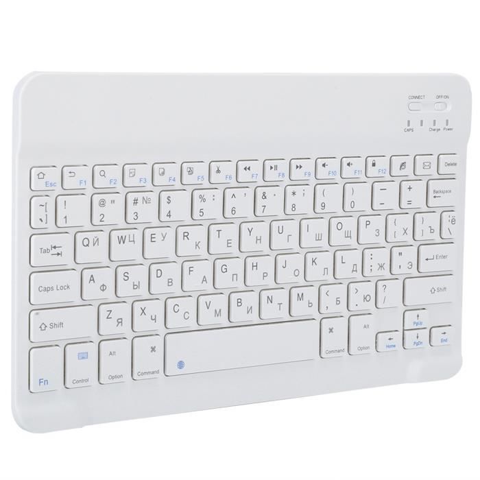 TMISHION Clavier russe Clavier sans Fil Ultra-Fin 10 po pour Bluetooth ...