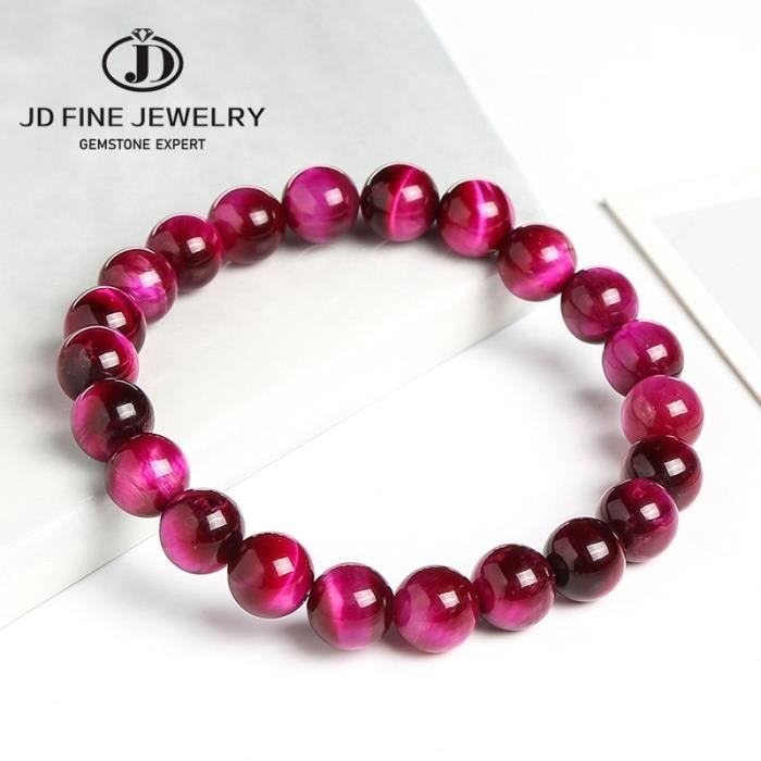 Fuchsia-8mm -JD — Bracelet Bouddha œil de tigre bleu,bijou en pierre ...