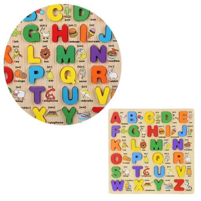 1 de main en puzzle saisir jeu bois à la des lettres éducatives Jigsaw ...