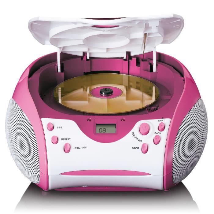 Lenco SCD-24PK kids - Radio portable avec lecteur CD - Rose - Cdiscount ...