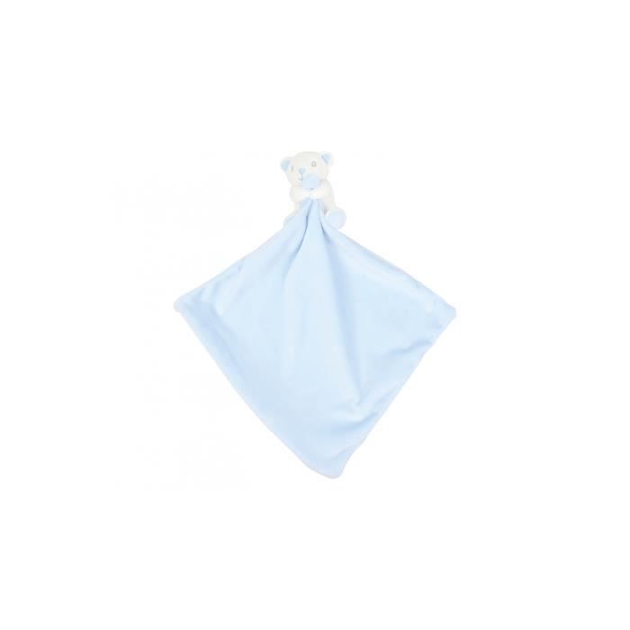 Doudou plat Mumbles Animal - Blue bear - TU - Hochet - Tissu doux ...