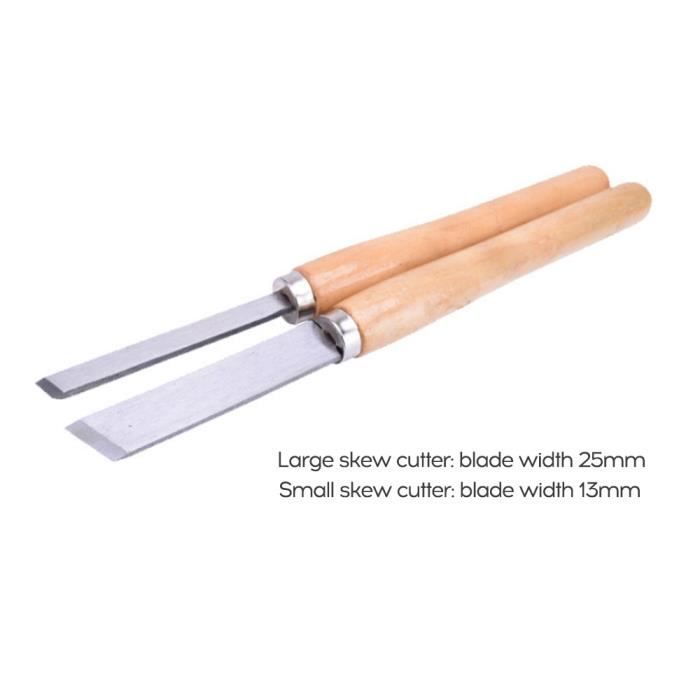 8pcs tour à bois ciseau ensemble outils de tournage menuiserie gouge ...