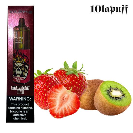 Cigarette jetable - puff 12000 - Fraise Kiwi - sans nicotine ...
