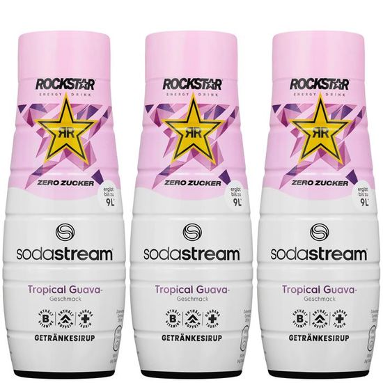 Sirop boisson énergisante - SodaStream - Rockstar Tropical Guava Zero ...