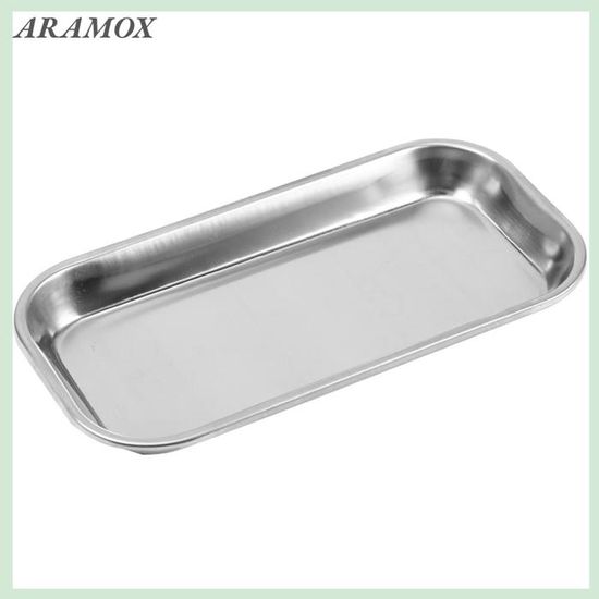 ARAMOX Plateau chirurgical Plateau en Métal, 1pc Plateau en Acier ...