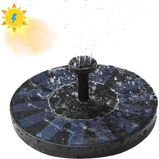 Portable Flottante Solaire Fontaine Autoportante Solaire Bassin Pompe Kit Avec 4 Buses,Circle ...