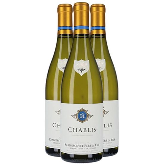 Chablis Blanc 2020 - Lot de 3x75cl - Remoissenet Père et Fils - Vin AOC ...