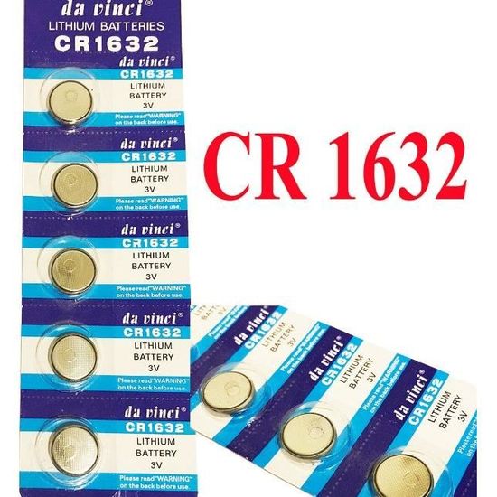 1 Pile Bouton CR1632 Lithium 3V ,4 Piles Achetés = 5 Piles Livrés EXP: 12/2025 - Cdiscount Bricolage