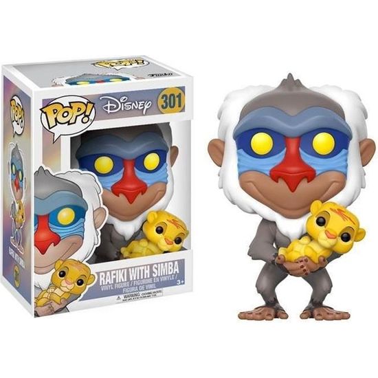 Figurine Funko Pop! Disney - Le Roi Lion: Rafiki et Simba - 10cm - Sous ...