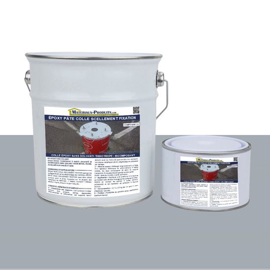 Epoxy pâte colle scellement fixation Kit de 2,5 Kg Gris Béton RAL 7040 - Cdiscount Bricolage