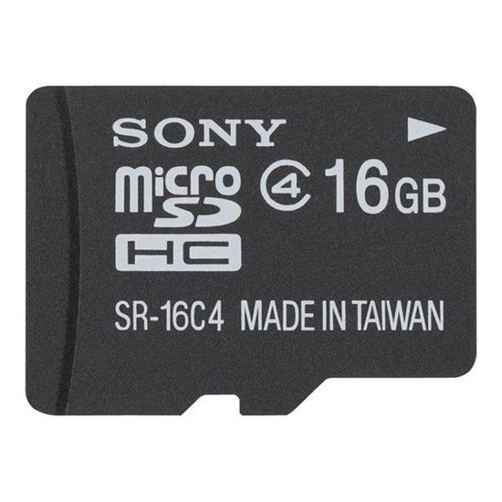 SONY Carte mémoire Sony - Micro SDHC - class 4 - Avec adaptateur - 16 ...