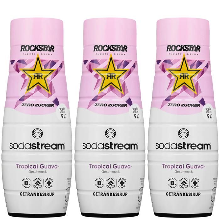 Sirop boisson énergisante - SodaStream - Rockstar Tropical Guava Zero ...