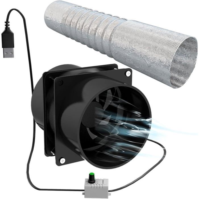 Portable Extractor Fan with Hose 1m USB Fan Adjustable Fan for DIY ...