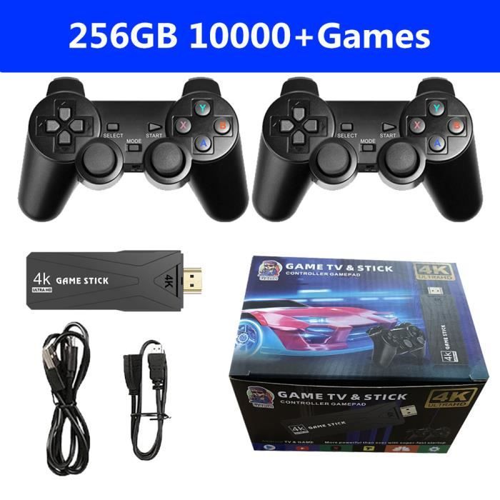 256 Go 10 000 jeux-Console de jeux vidéo rétro 4K, avec 2023 go, 256 go ...