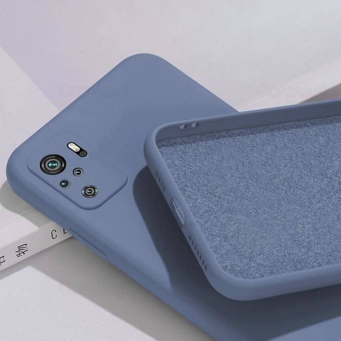 Redmi Note 9 Pro - Gris - Liquid Silicone Case Micro Fiber Cover ...