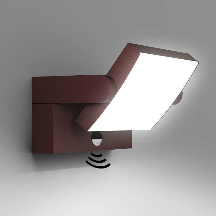 24W Lampe Murale Exterieur Led Avec Détecteur De Mouvement, Applique ...