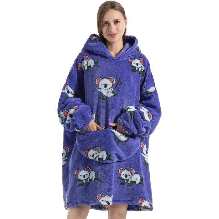 Couverture À Capuche Surdimensionné Pour Homme Et Femme - Couverture ...