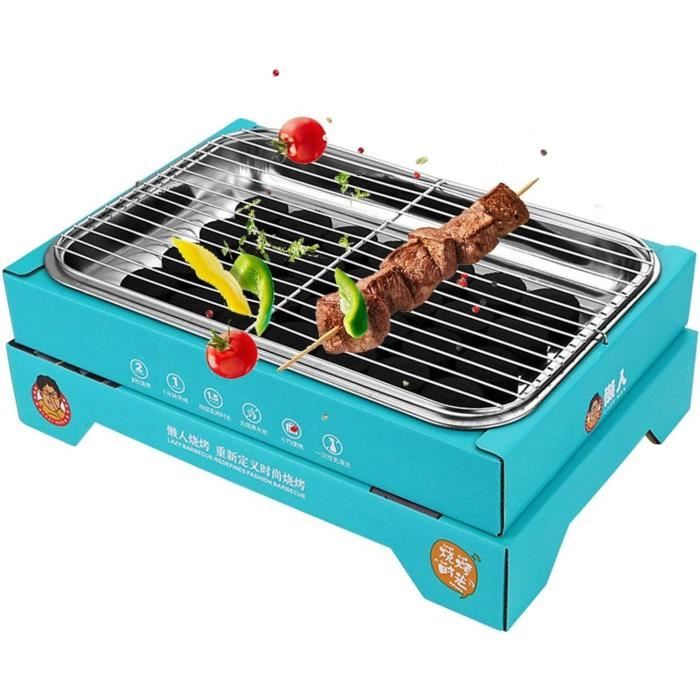 4 Grilles À Charbon Table, Barbecue Jetable À Charbon Portable, Prêt À ...