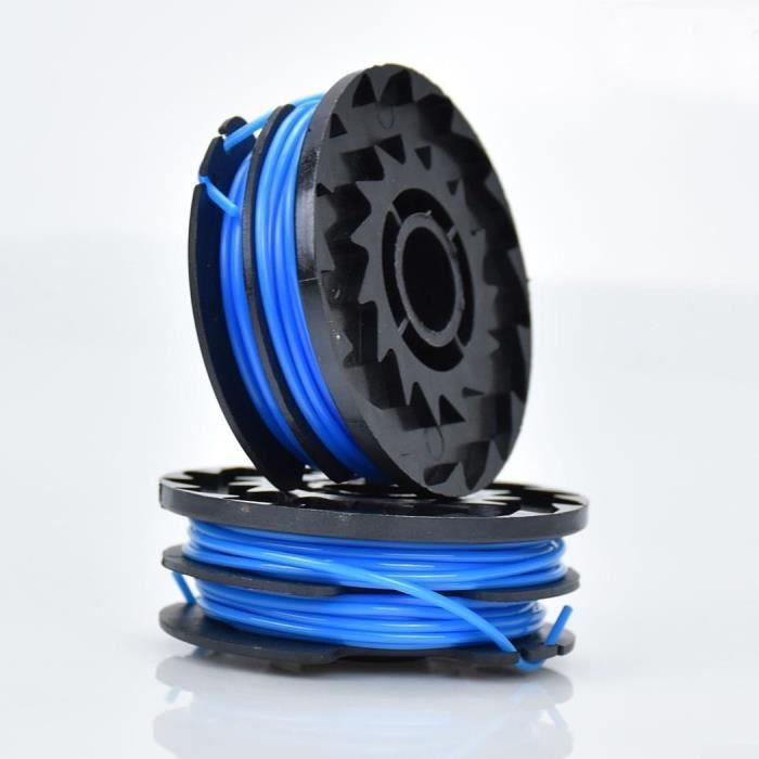 Lot de 2 bobines et fil pour débroussailleuse électrique RYOBI RAC109 (1,5 mm) RLT5030S RLT4025 ...