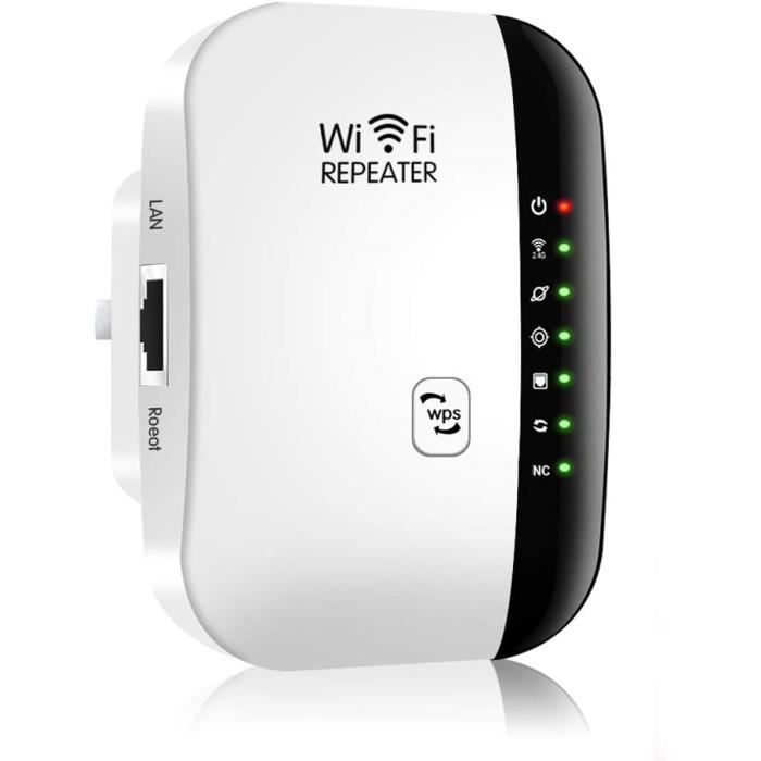 WiFi Répéteur Amplificateur, 300 Mbps Répéteur 2.4G WiFi Extender Avoir ...