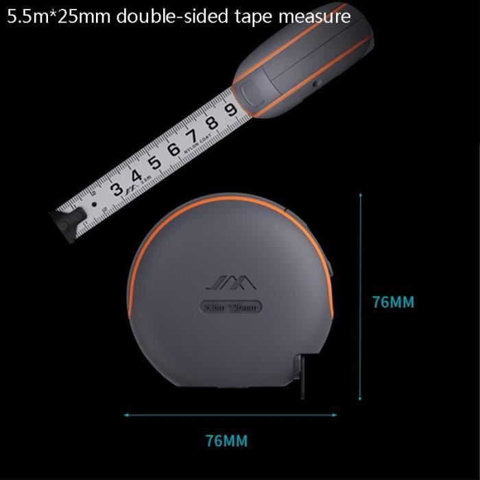 5.5m 25mm - Petit mètre à ruban numérique avec revêtement en caoutchouc ...