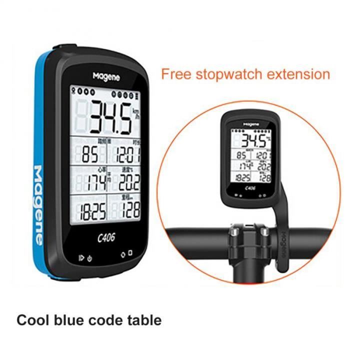 Compteur vélo - Magene - C406 - 2.5 pouces - Fréquence cardiaque ...