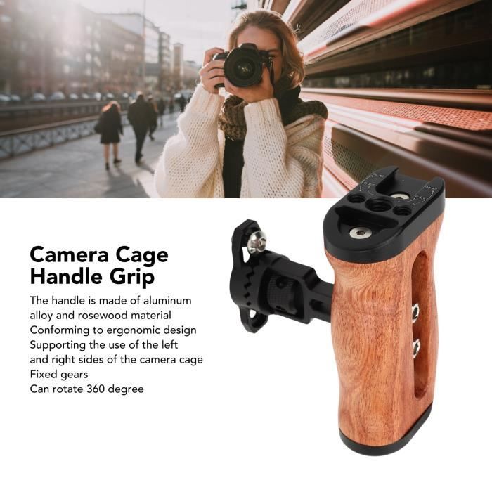 Poignée de Cage de Caméra - ETO - Bois et Aluminium - Ergonomique ...