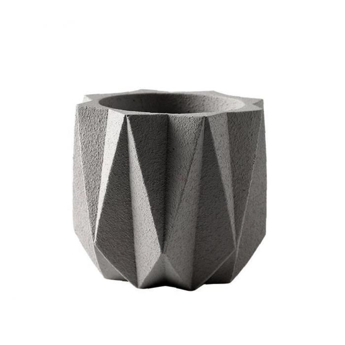 Pot de ciment Succulent Pot de ciment Fleur Bonsaï Pots Béton ...