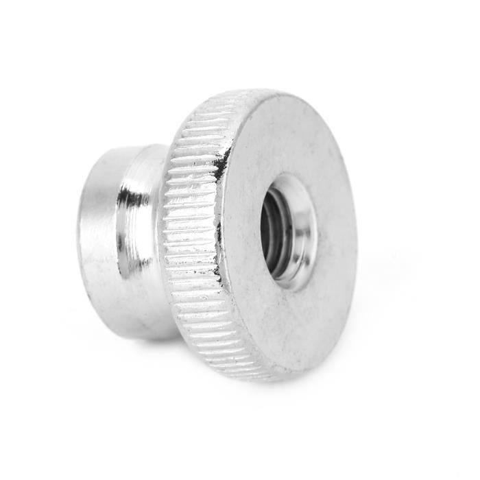 EJ.life écrou de pouce moleté M3 M4 M5 M6 M8 M10 en acier au carbone nickelé à serrer à la main ...