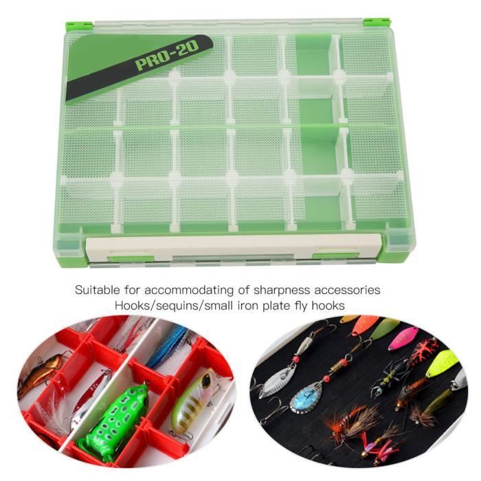 Boîte d'appâts de pêche Boîte d'Appât à Insertion Double Couche PP ABS ...