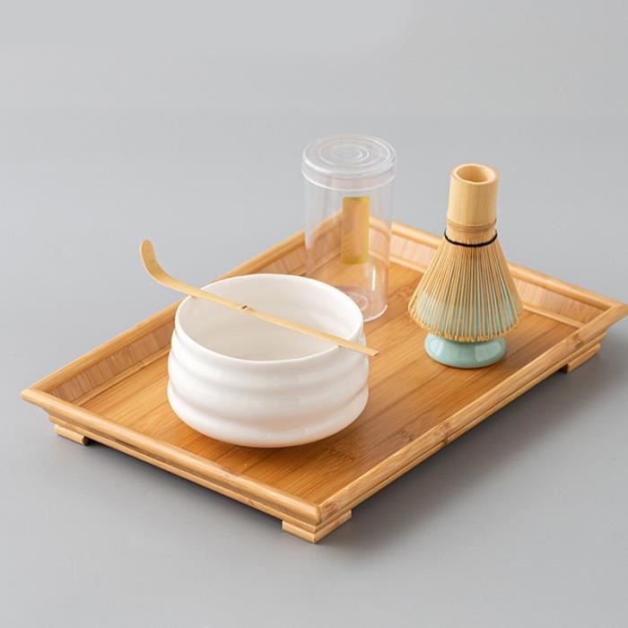 Plateau à thé - FDIT - Rectangulaire - En bambou - Naturel - 1 pièce ...