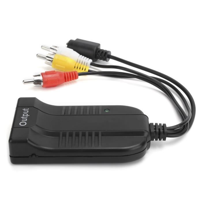 Fdit Adaptateur HDMI CVBS Adaptateur convertisseur Z51B CVBS S-VIDEO ...