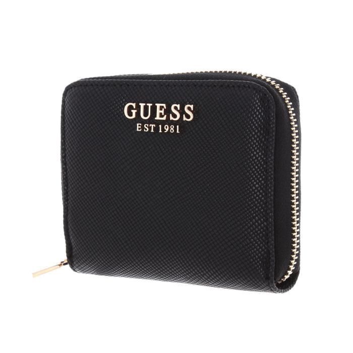 GUESS ECO Alexie SLG Zip Around Wallet Black [206728] - porte-monnaie ...