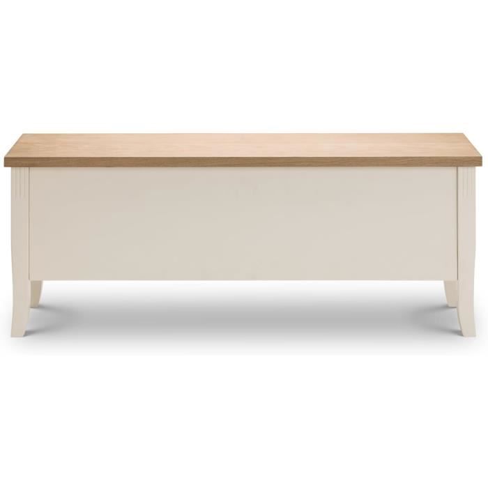 Julian Bowen Banc de Rangement Davenport,chêneivoire - Cdiscount Maison