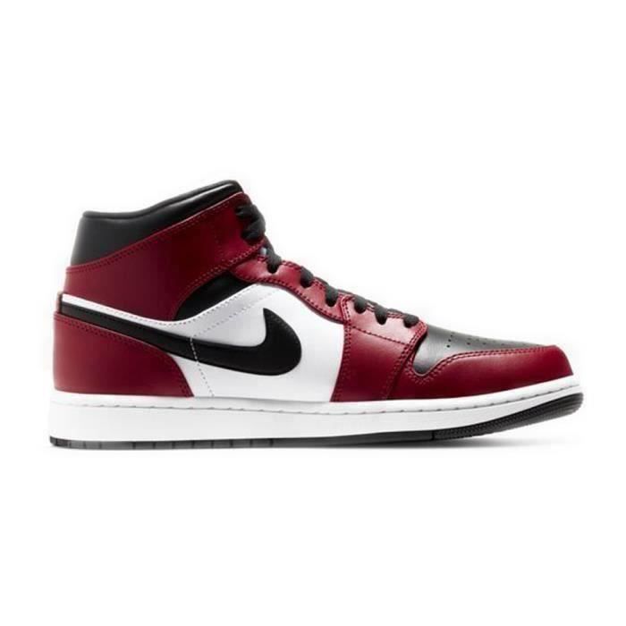 Basket Jordans 1 Mid pour Homme et Femme Rouge rouge rouge Rouge ...