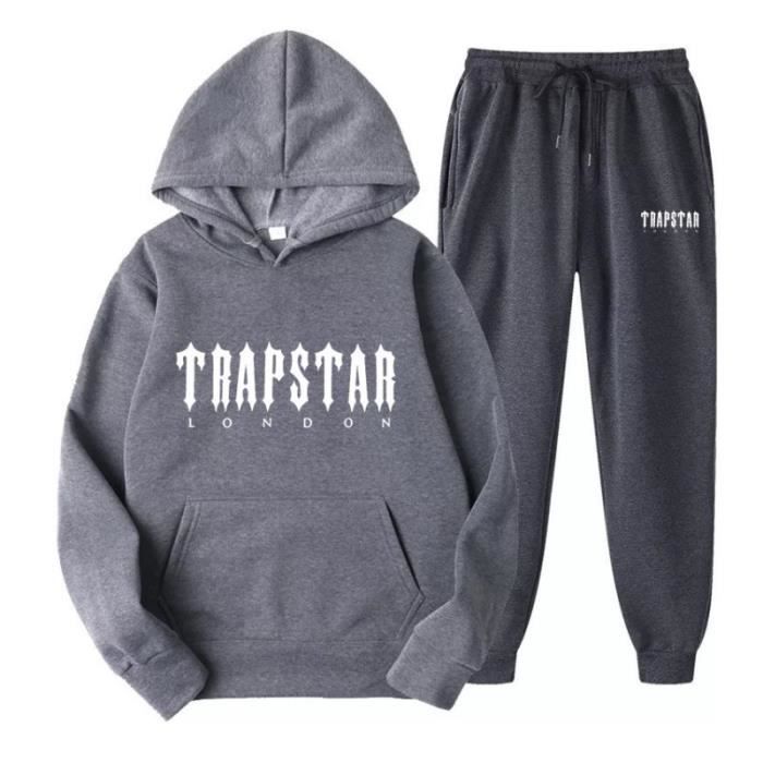 Trapstar Survêtements Homme Veste à Capuche et Pantalon Y2K Hip Hop Lot de 2 Ensemble de Jogging ...