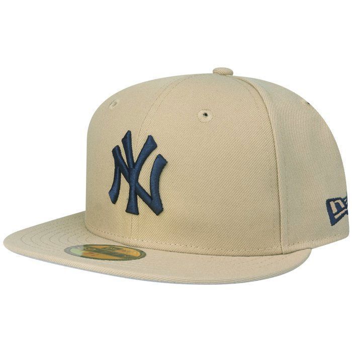 New Era 59Fifty Fitted Cap - New York Yankees camel / navy Beige ...